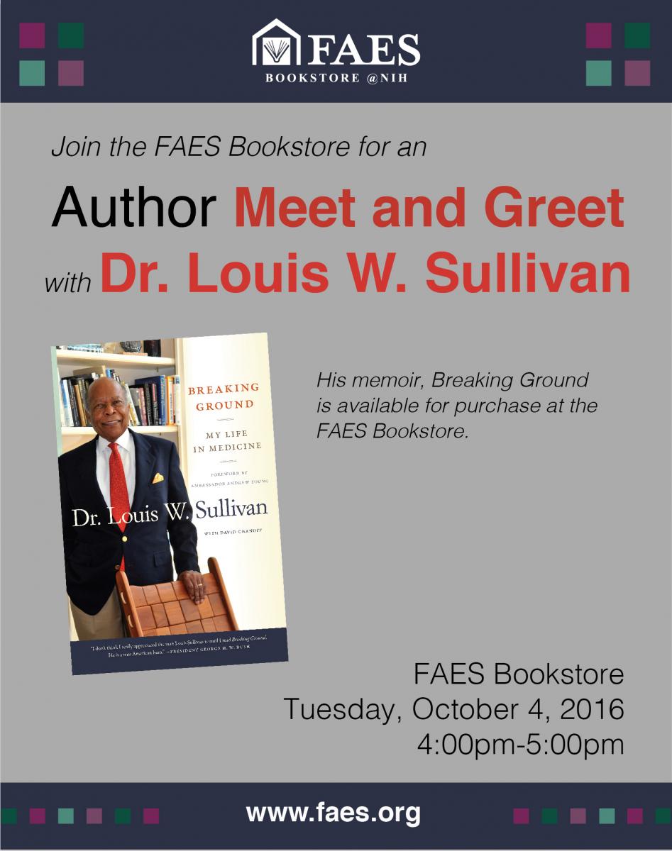 Meet and Greet Event with Dr. Louis W. Sullivan